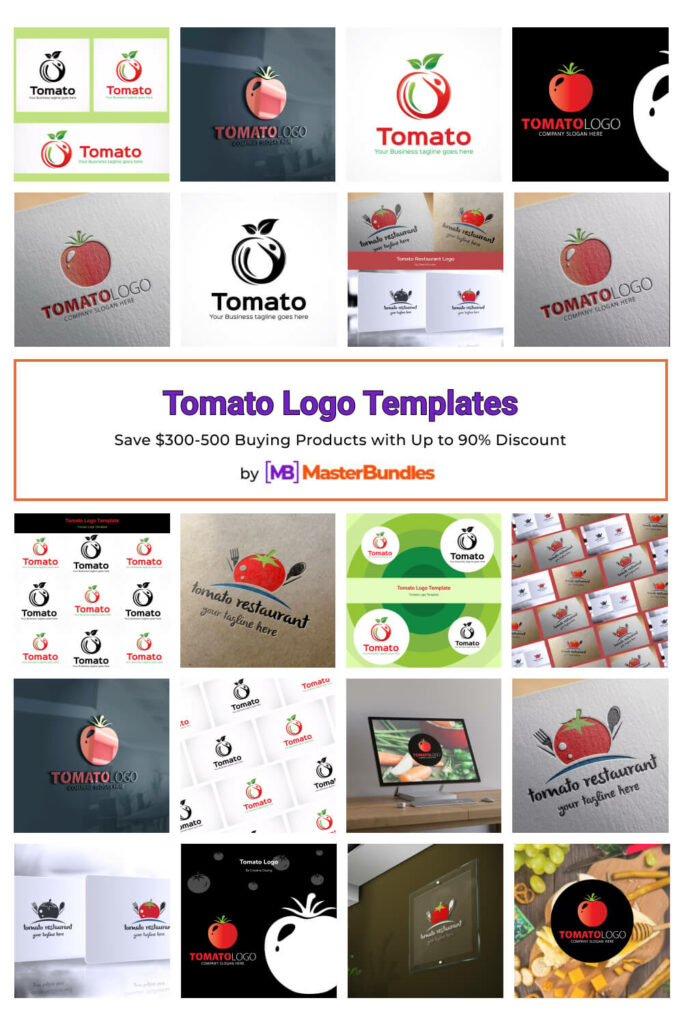 25+ Tomato Logo Designs for 2025 - MasterBundles