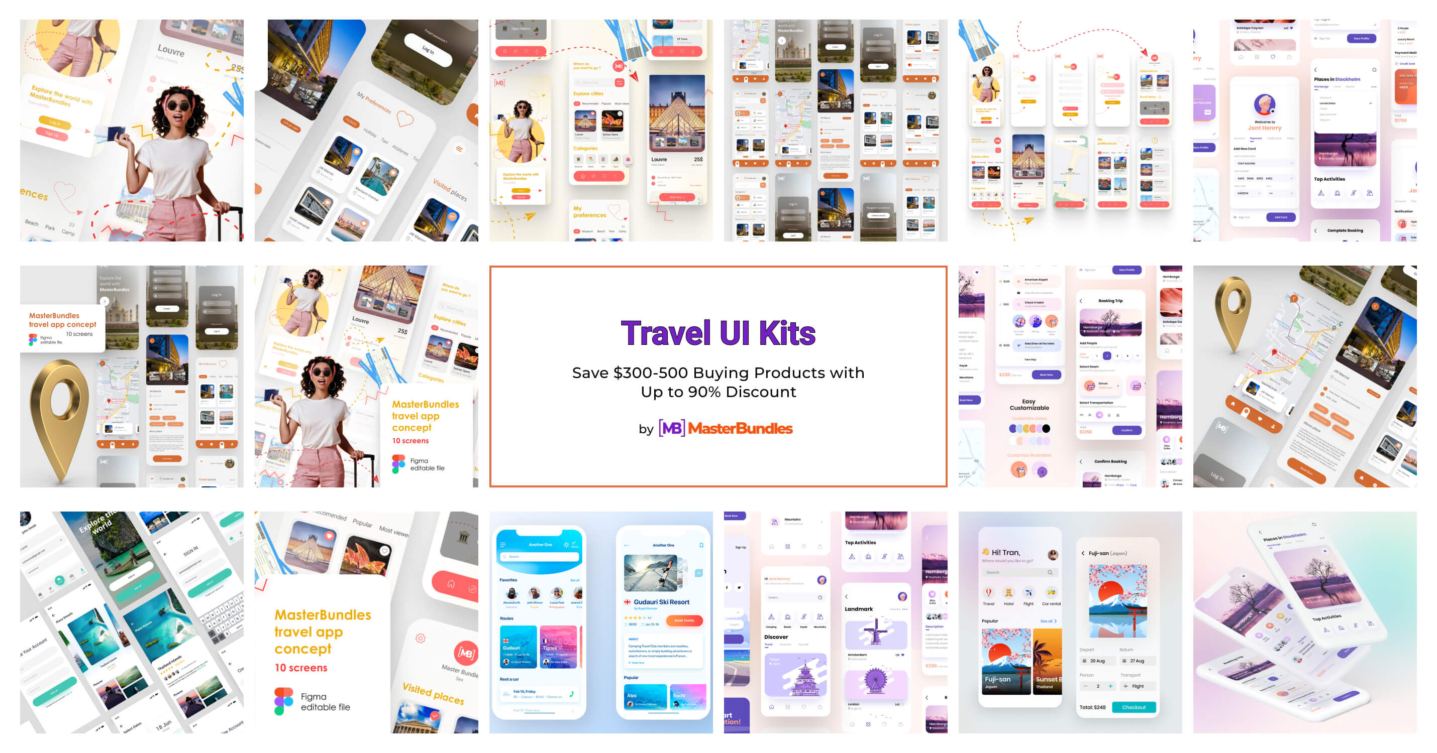 11+ Travel UI Kits 2025 - MasterBundles