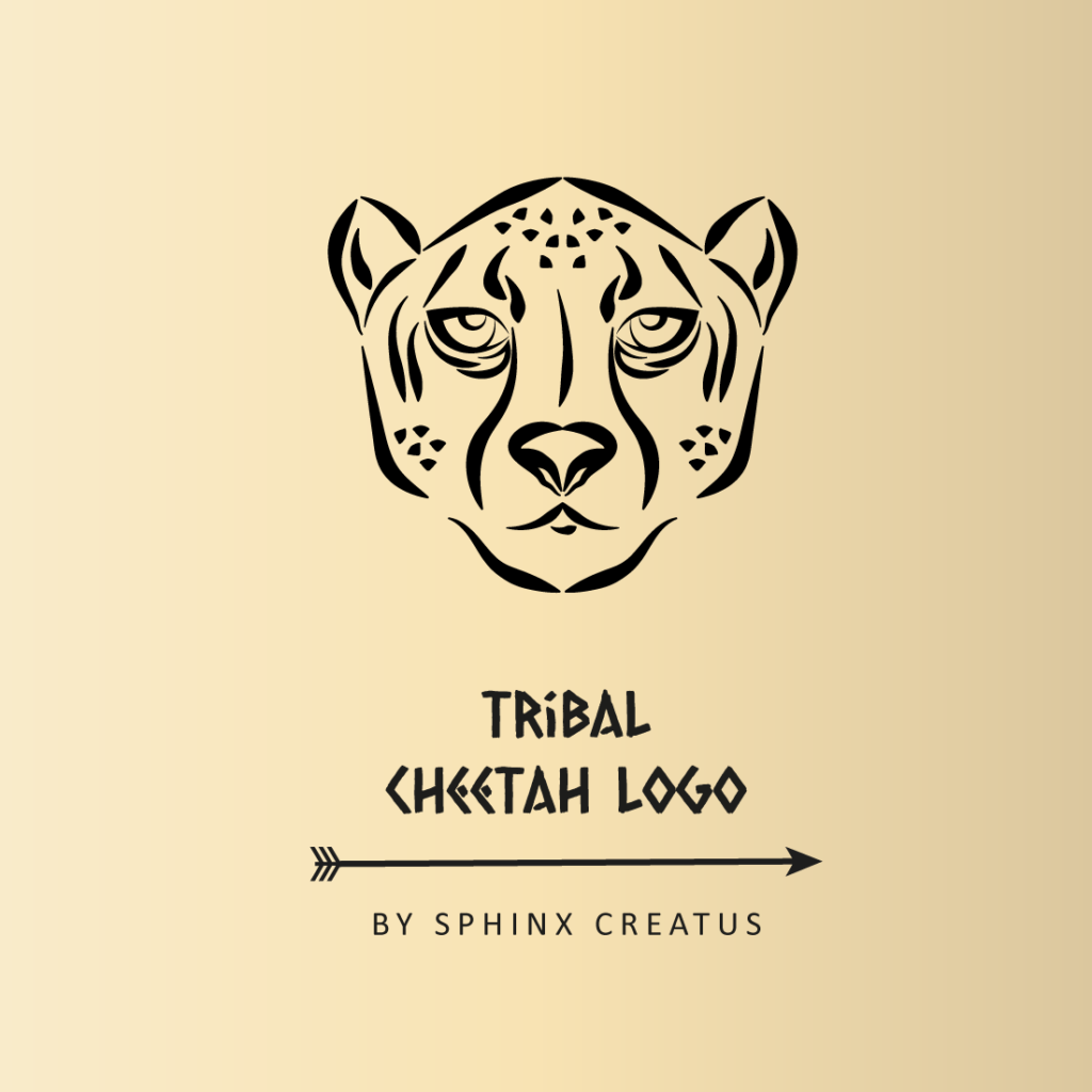 Tribal Cheetah Logo [Sphinx Creatus] - MasterBundles