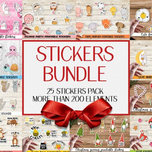 MEGA Stickers Bundle. Printable and digital. | Master Bundles