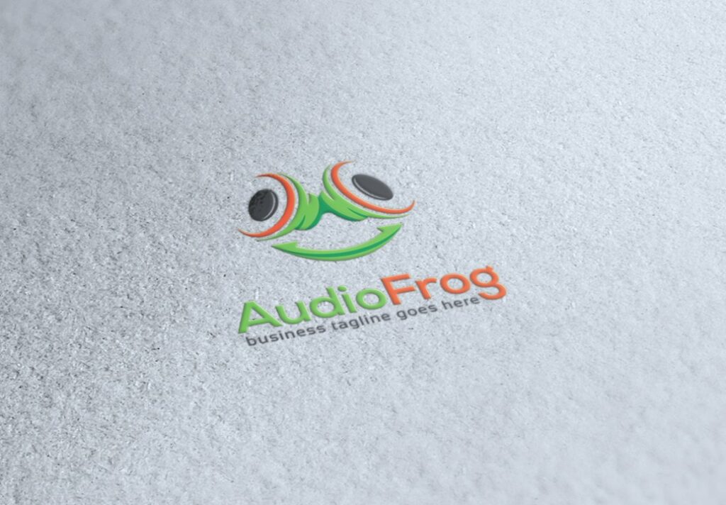 Audio Frog Logo – MasterBundles