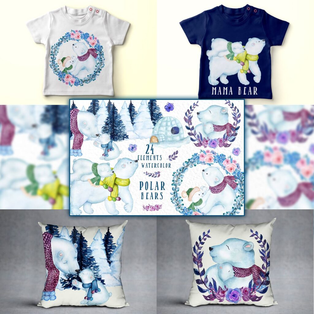 Watercolor Winter Animals – MasterBundles