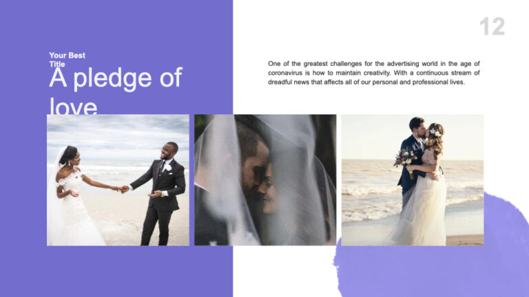 Wedding Themed Presentation Template – MasterBundles