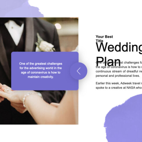 Wedding Themed Presentation Template | Master Bundles