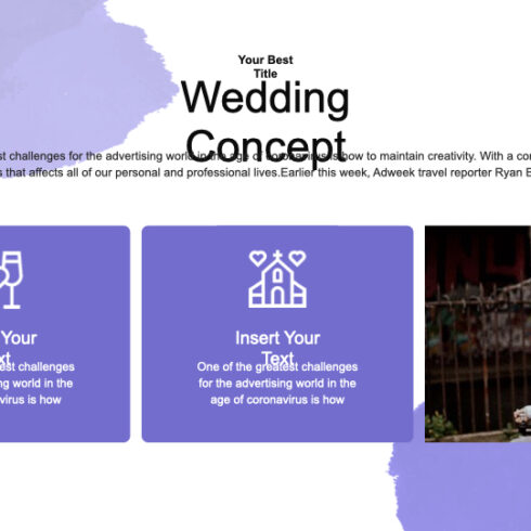 Wedding Themed Presentation Template | Master Bundles