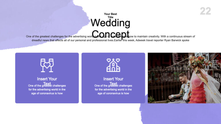 Wedding Themed Presentation Template – MasterBundles