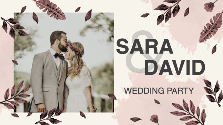 Wedding Party Powerpoint Template – MasterBundles