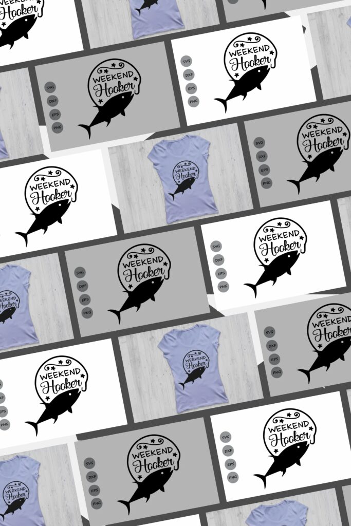 Weekend Hooker SVG, Fish Hook SVG, Fishing SVG, Lake SVG. – MasterBundles