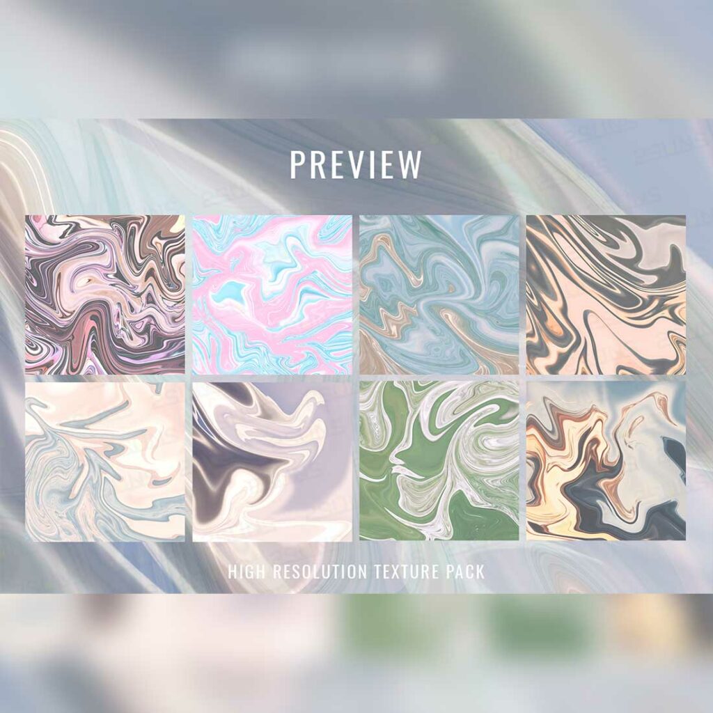 Pastel Marble digital paper, Rainbow Marble photoshop texture ...