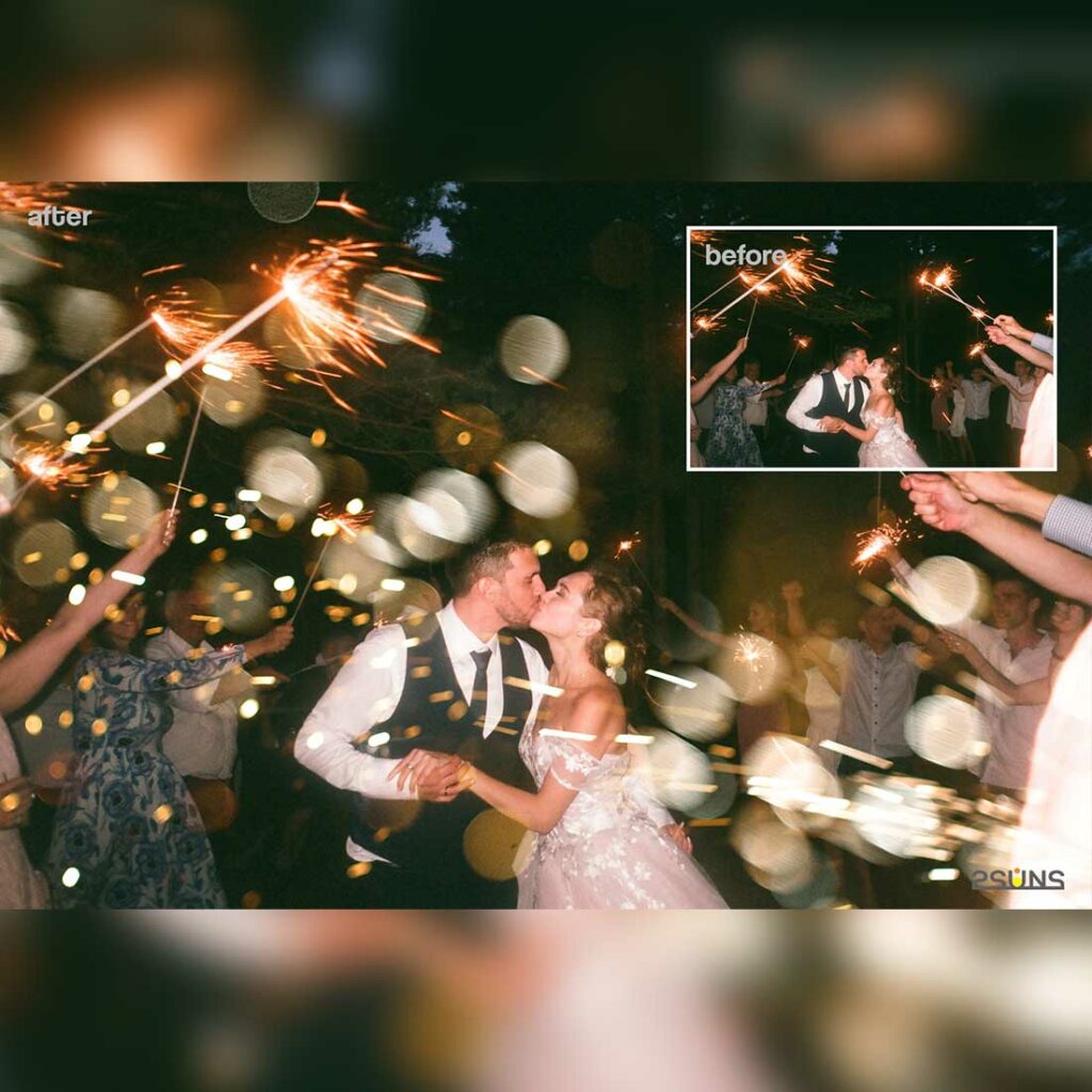 Wedding sparkler overlay, Photoshop overlay, Photoshop sparkler, Bokeh ...