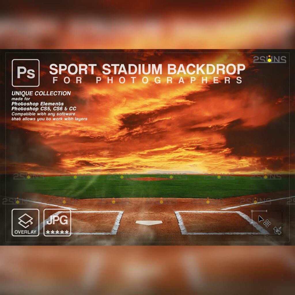 Baseball Backdrop Sports Digital - MasterBundles