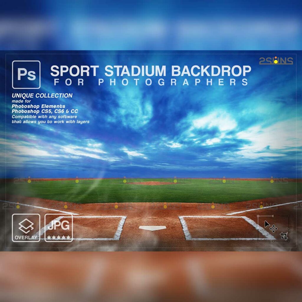Baseball Backdrop Sports Digital - MasterBundles