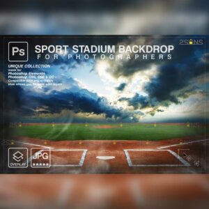 Baseball Backdrop Sports Digital | MasterBundles