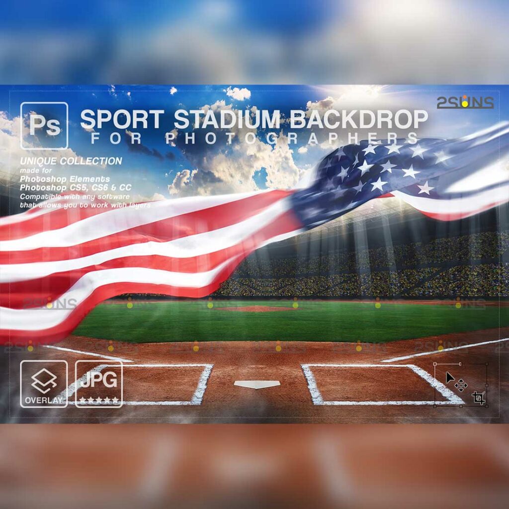 Baseball Backdrop Sports Digital - MasterBundles