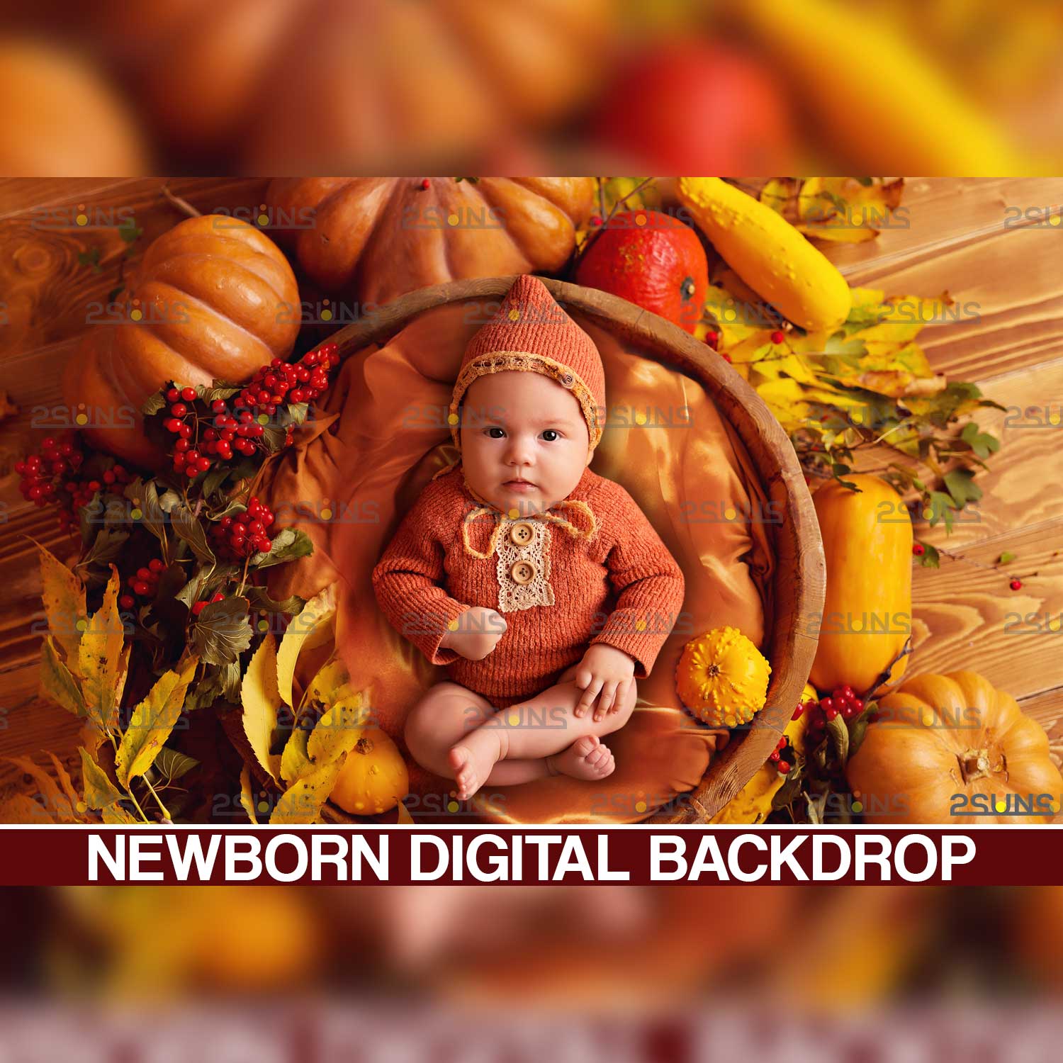 Newborn backdrop, Baby autumn backdrop, Digital newborn nature backdrop ...