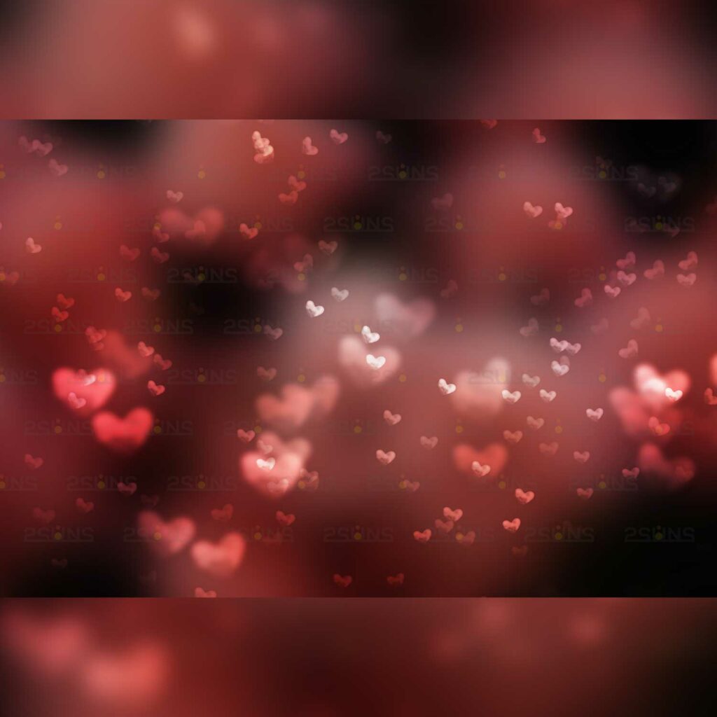 Valentine overlay, Photoshop overlay, Bokeh heart backdrop, Valentine ...