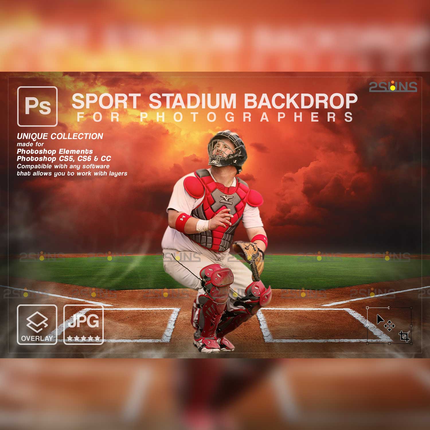Baseball Backdrop Sports Digital - MasterBundles