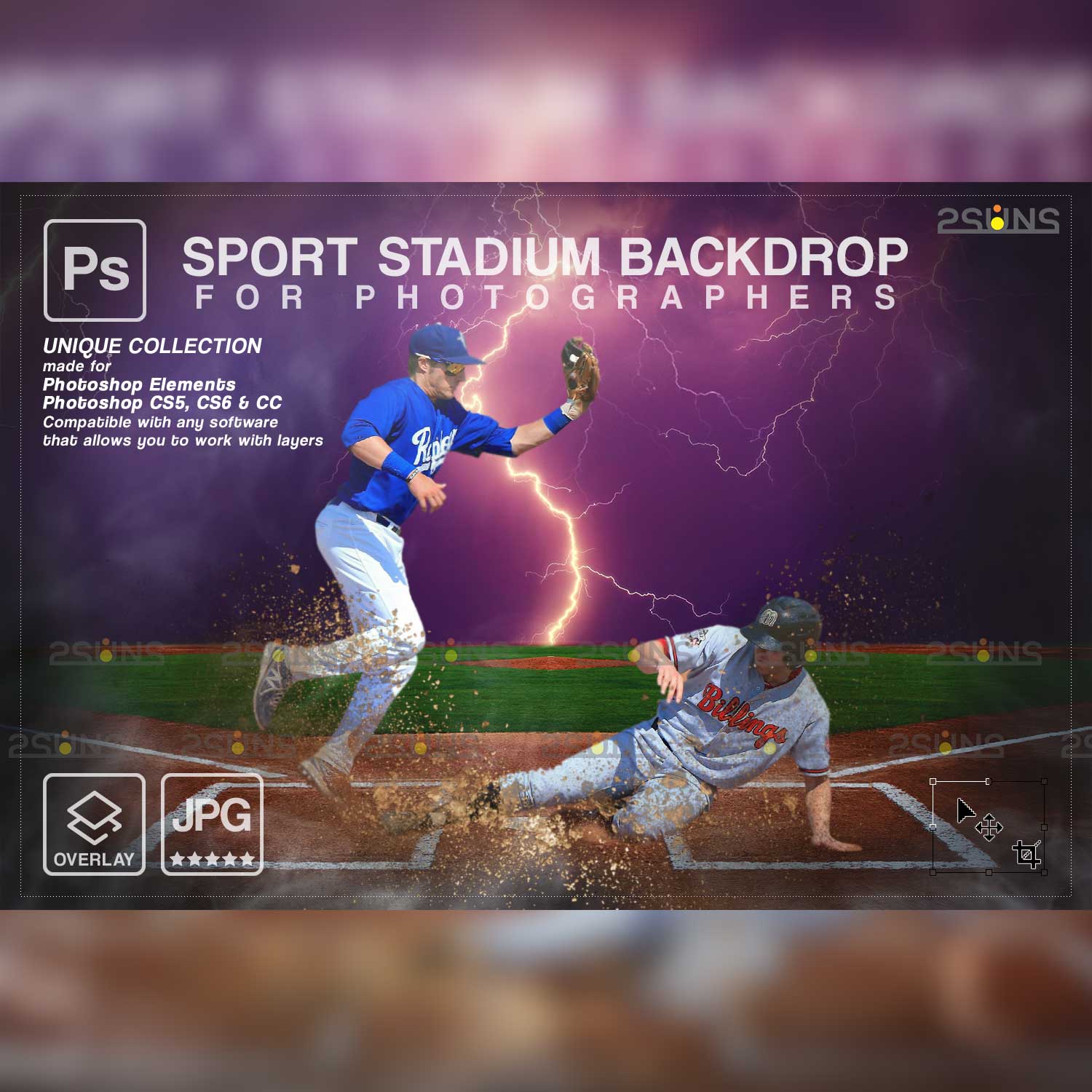 Baseball Backdrop Sports Digital - MasterBundles