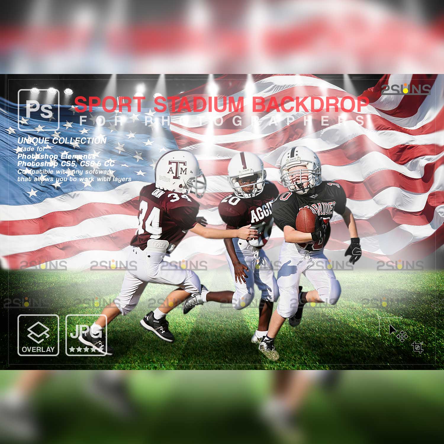 Football Backdrop Sports Digital - MasterBundles
