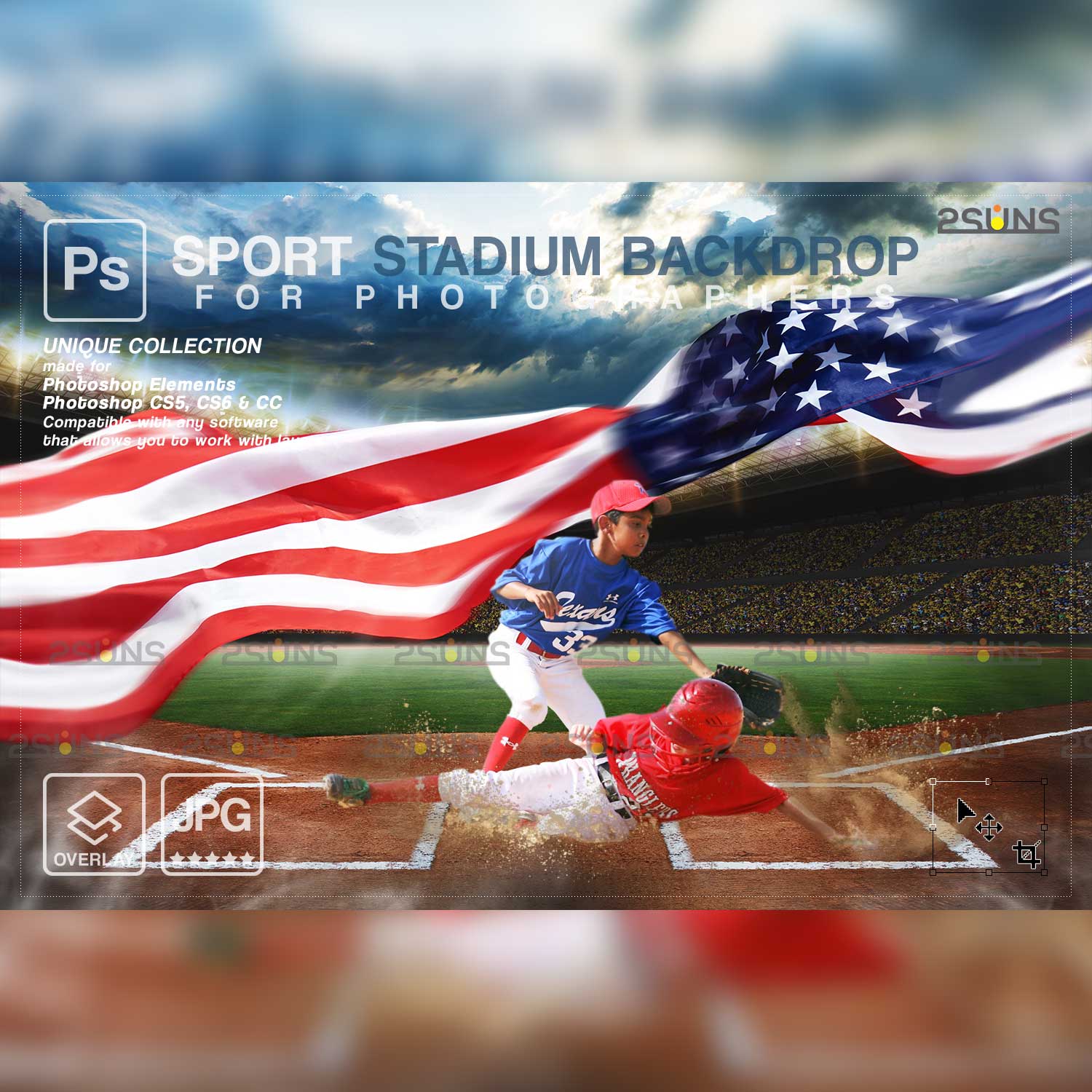 Baseball Backdrop Sports Digital | MasterBundles