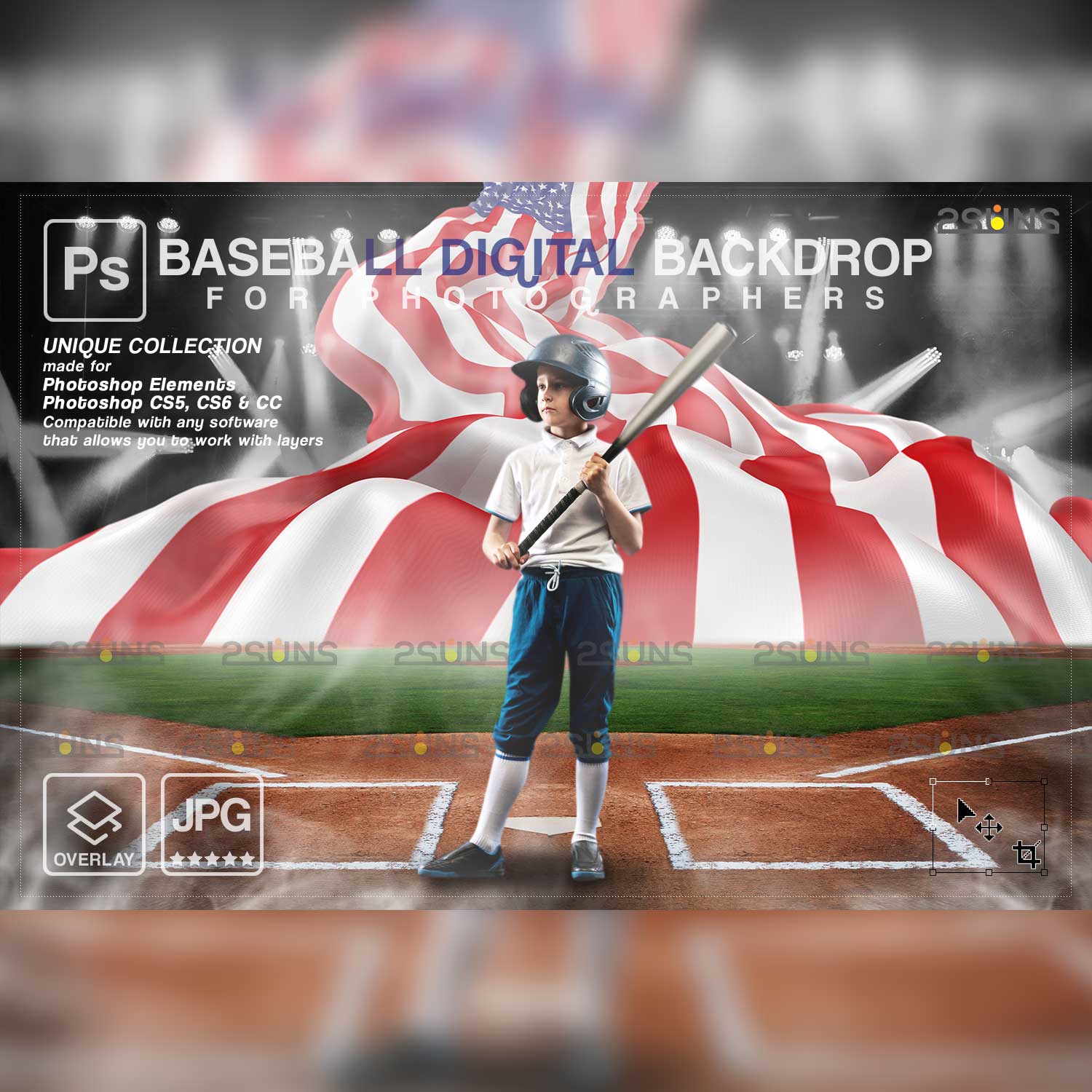 Baseball Backdrop Sports Digital - MasterBundles