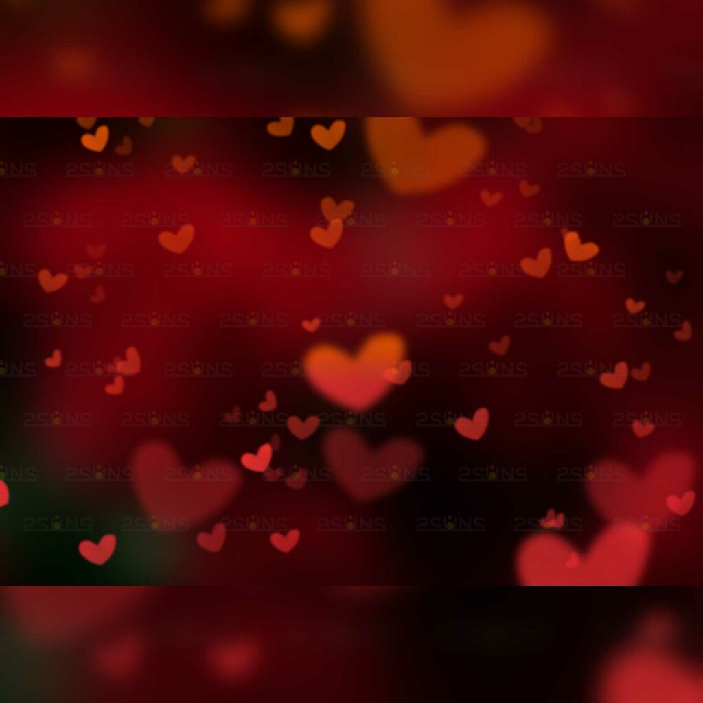 Valentine overlay, Photoshop overlay, Bokeh heart backdrop, Valentine ...