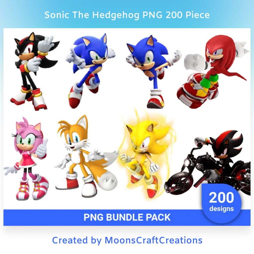 Sonic The Hedgehog PNG – MasterBundles