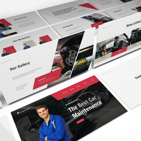 Car Repair Powerpoint Template | Master Bundles