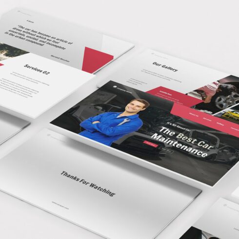 Car Repair Powerpoint Template | Master Bundles