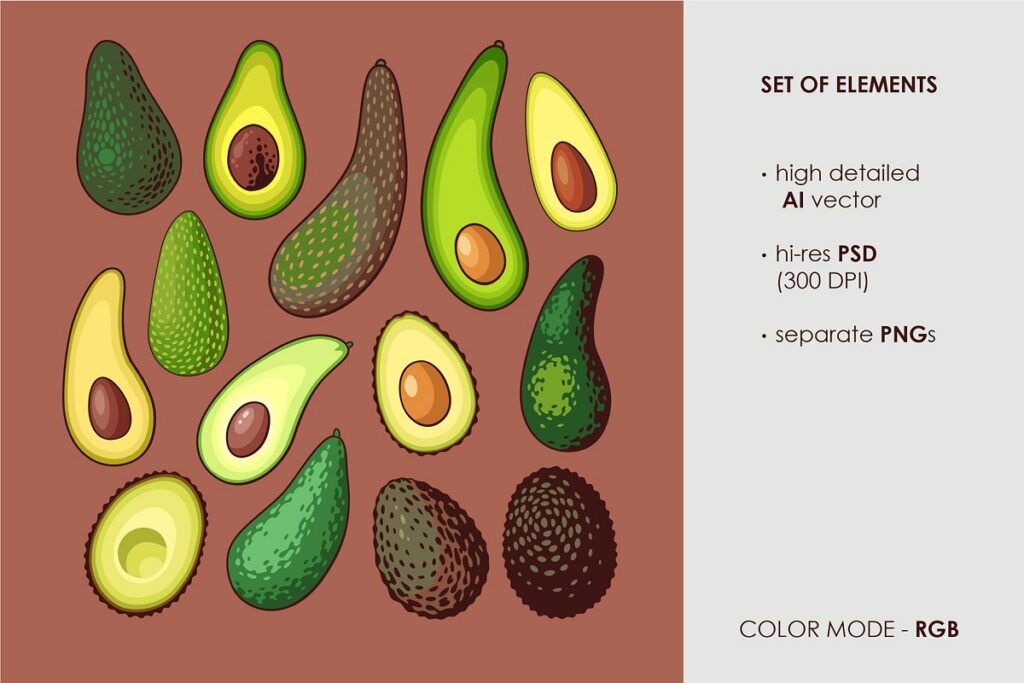 Avocados Patterns | Master Bundles