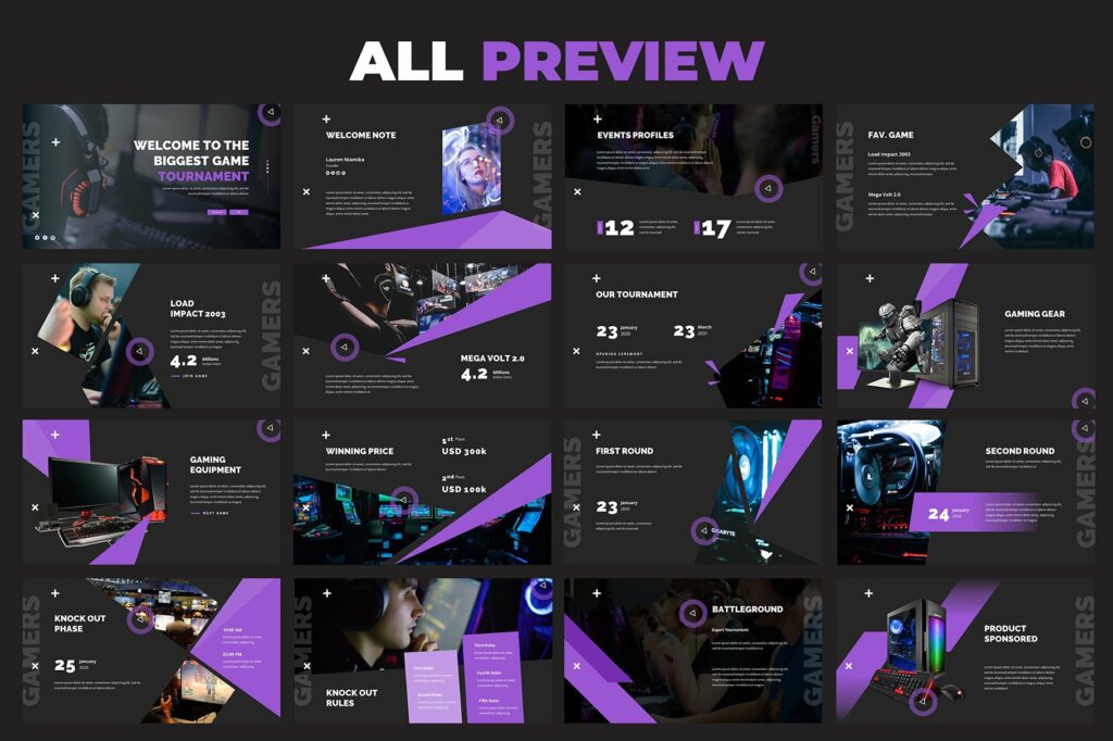 Esport Gaming Powerpoint Template – MasterBundles