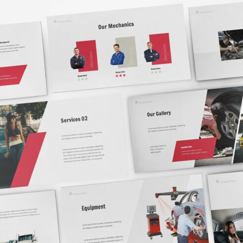 Car Repair Powerpoint Template | Master Bundles