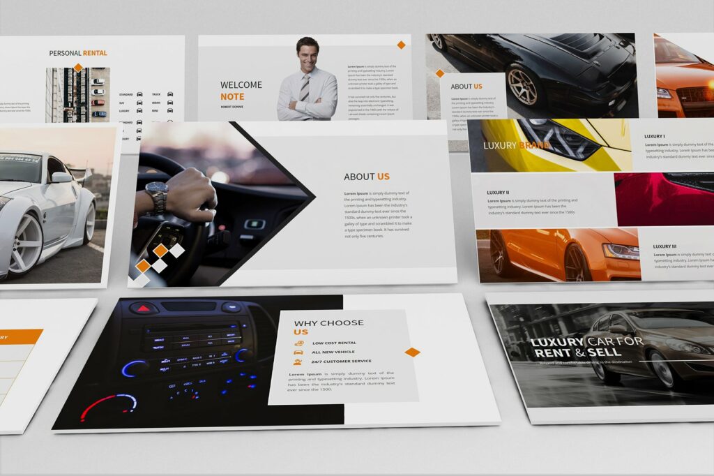 Cars Rental and Sell Powerpoint – MasterBundles