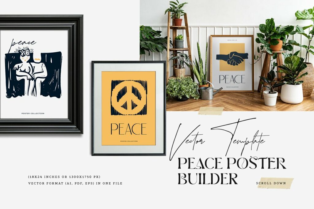 Peace Poster Builder – MasterBundles