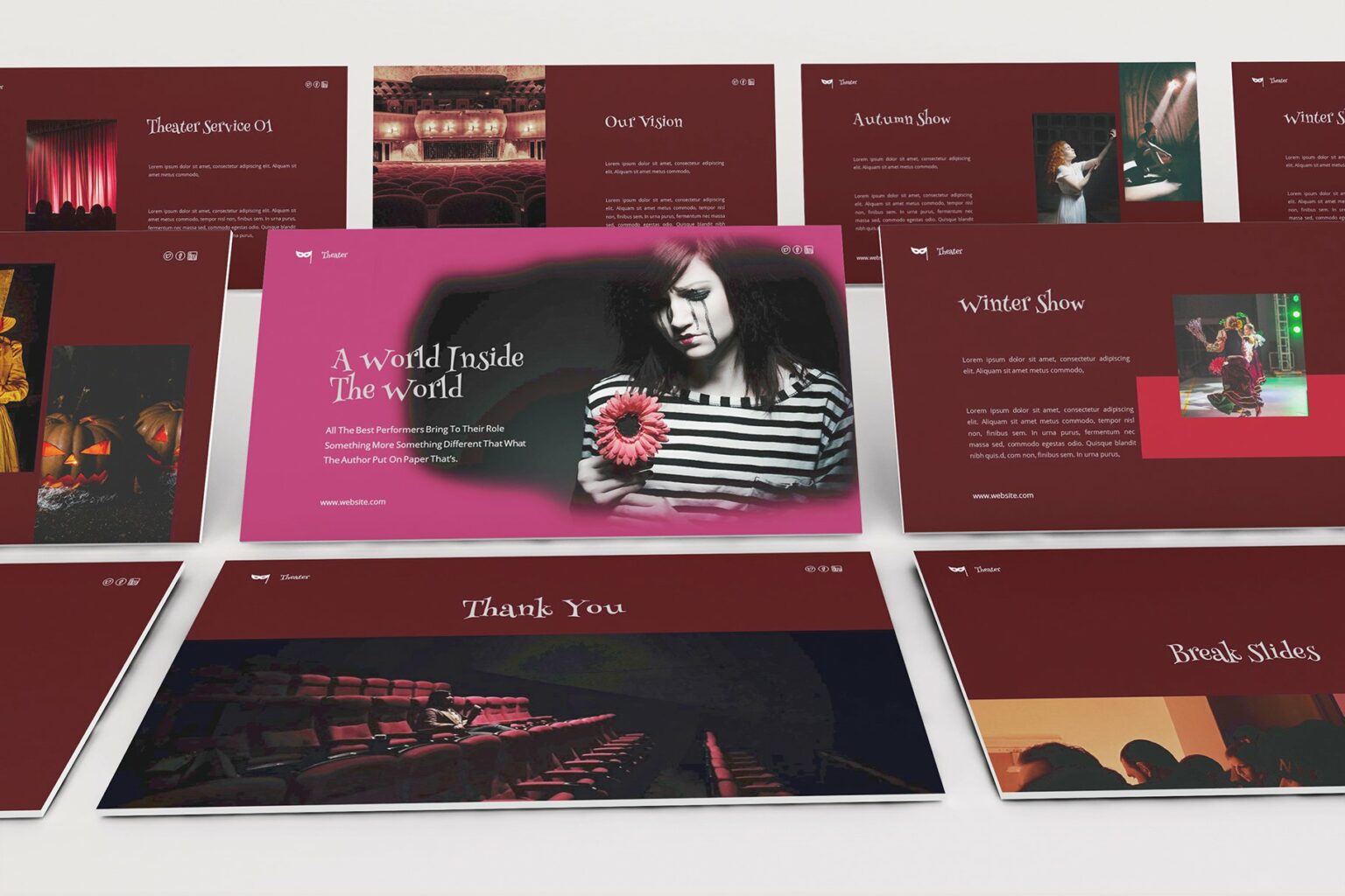 Theater Powerpoint Template – MasterBundles