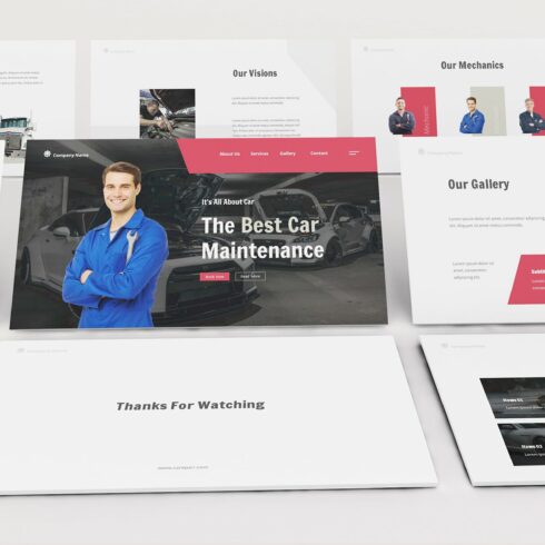 Car Repair Powerpoint Template | Master Bundles