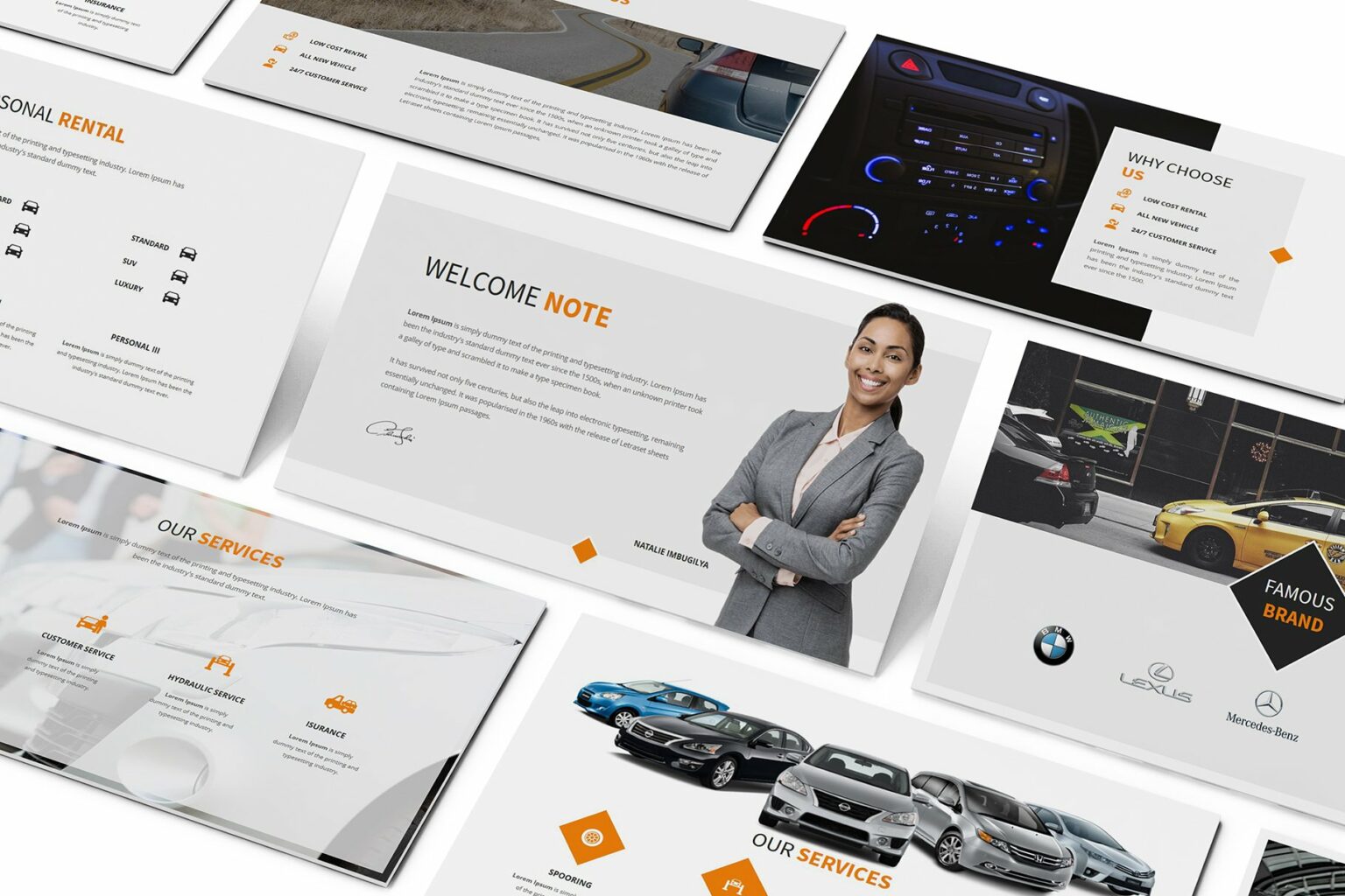 Cars Rental and Sell Powerpoint – MasterBundles