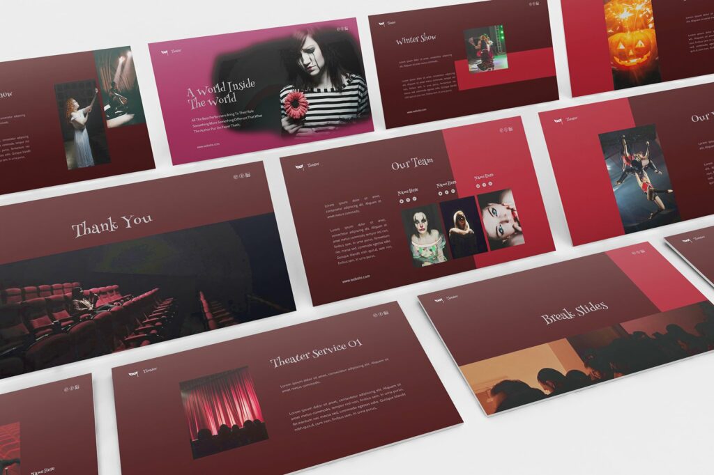 Theater Powerpoint Template – MasterBundles