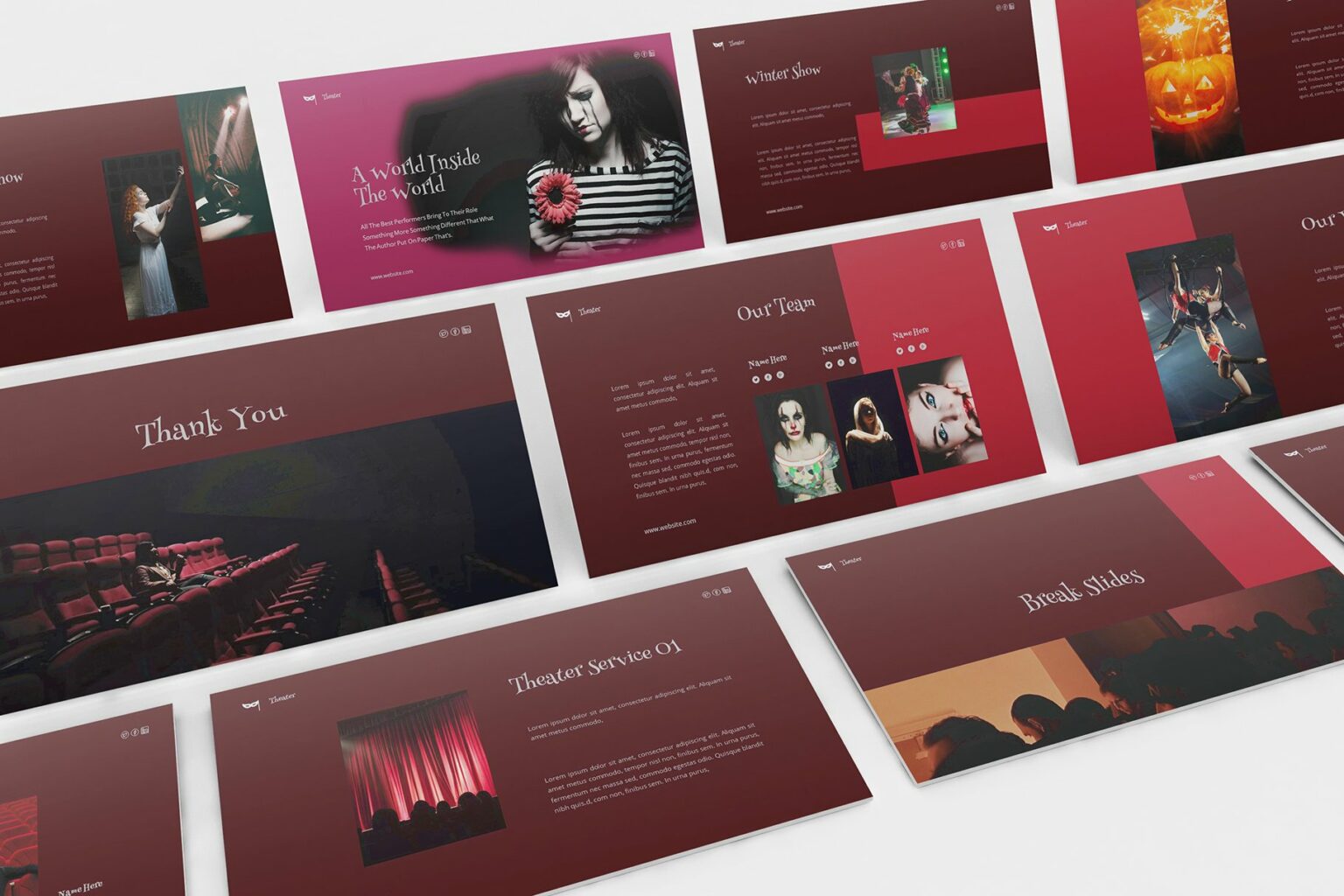 Theater Powerpoint Template – MasterBundles