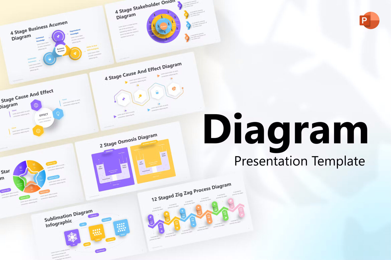 Diagram Infographic PowerPoint Template – MasterBundles