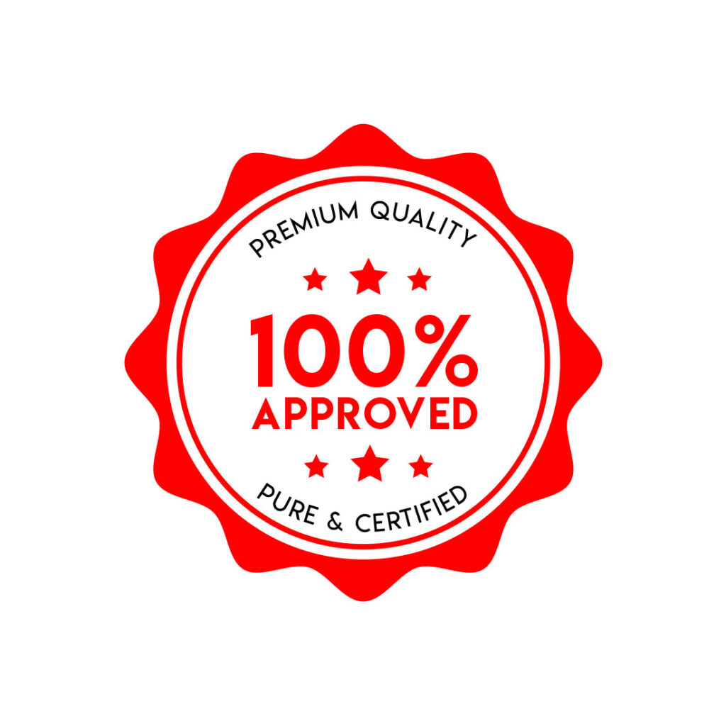 Pack of 6 Approved Stamp Logos - MasterBundles