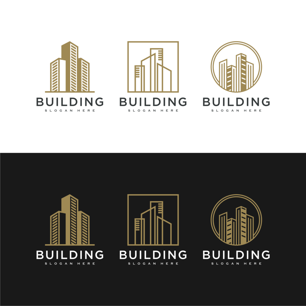 set of Building logo design template - MasterBundles