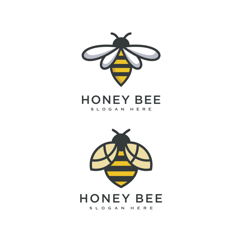 honey Bee animals logo vector - MasterBundles