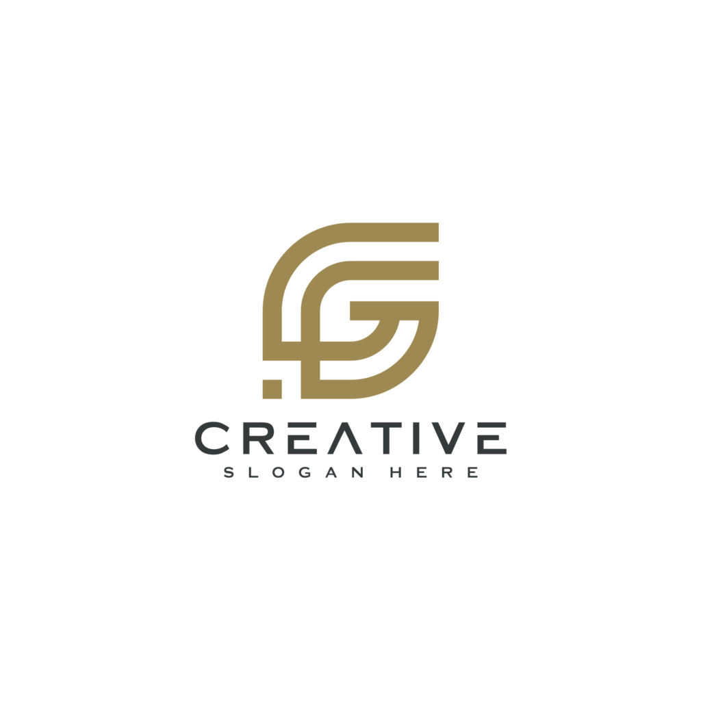 initial letter g logo line style vector design - MasterBundles