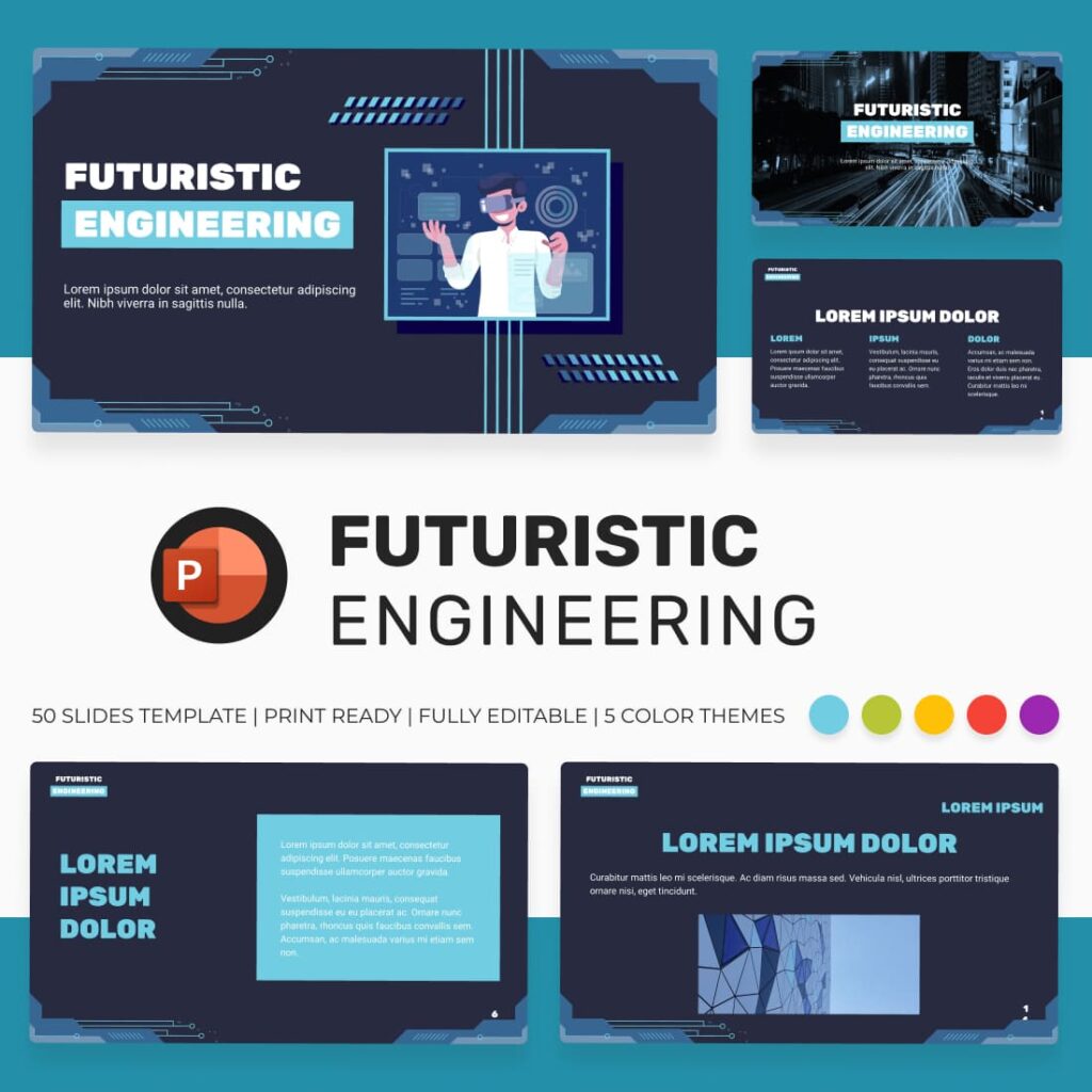 Engineering Powerpoint Template. Best 50 Unique Slides in 2022 ...