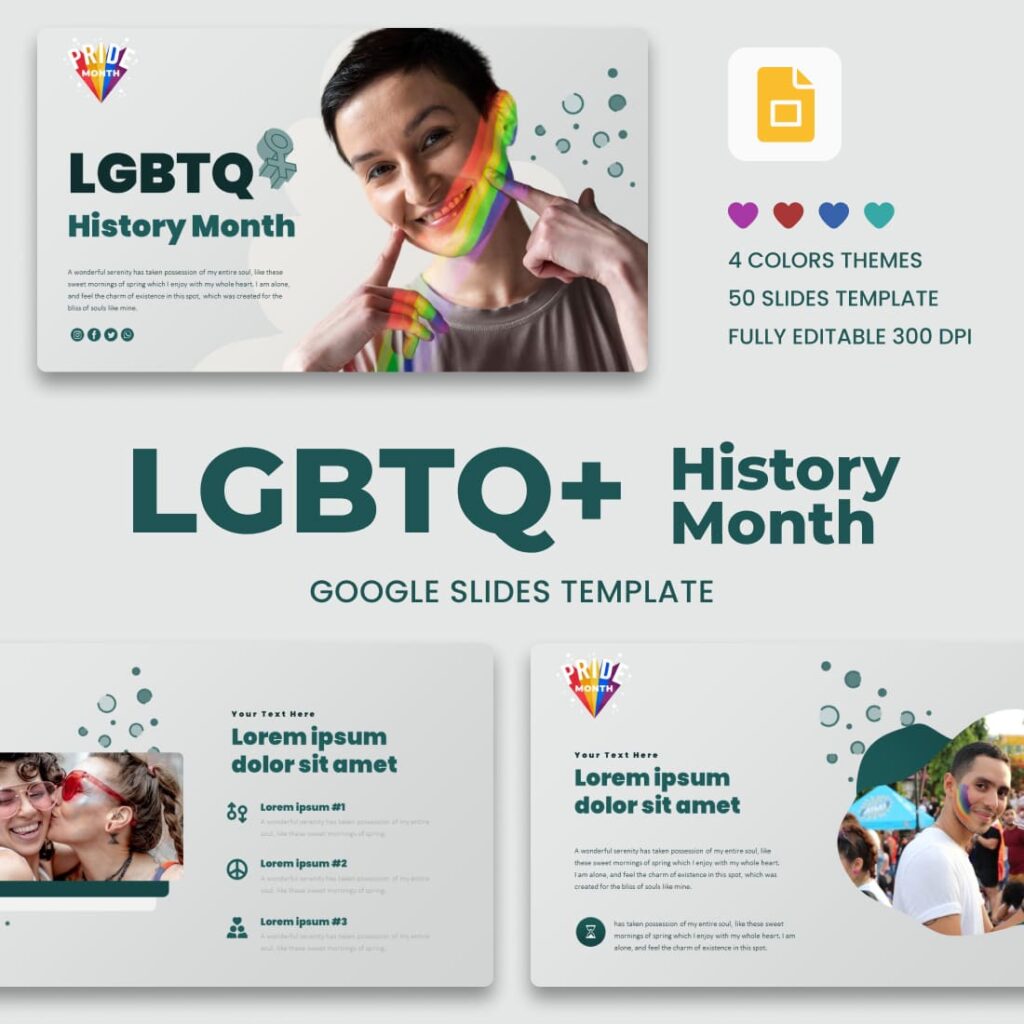 LGBTQ History Month Google Slides Theme – MasterBundles