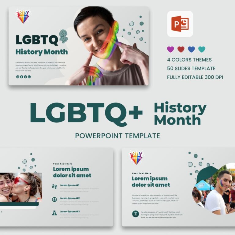 LGBTQ History Month PowerPoint Template – MasterBundles