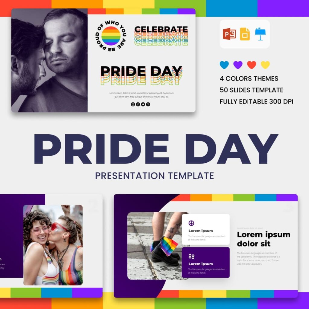Pride Day Presentation Template – MasterBundles