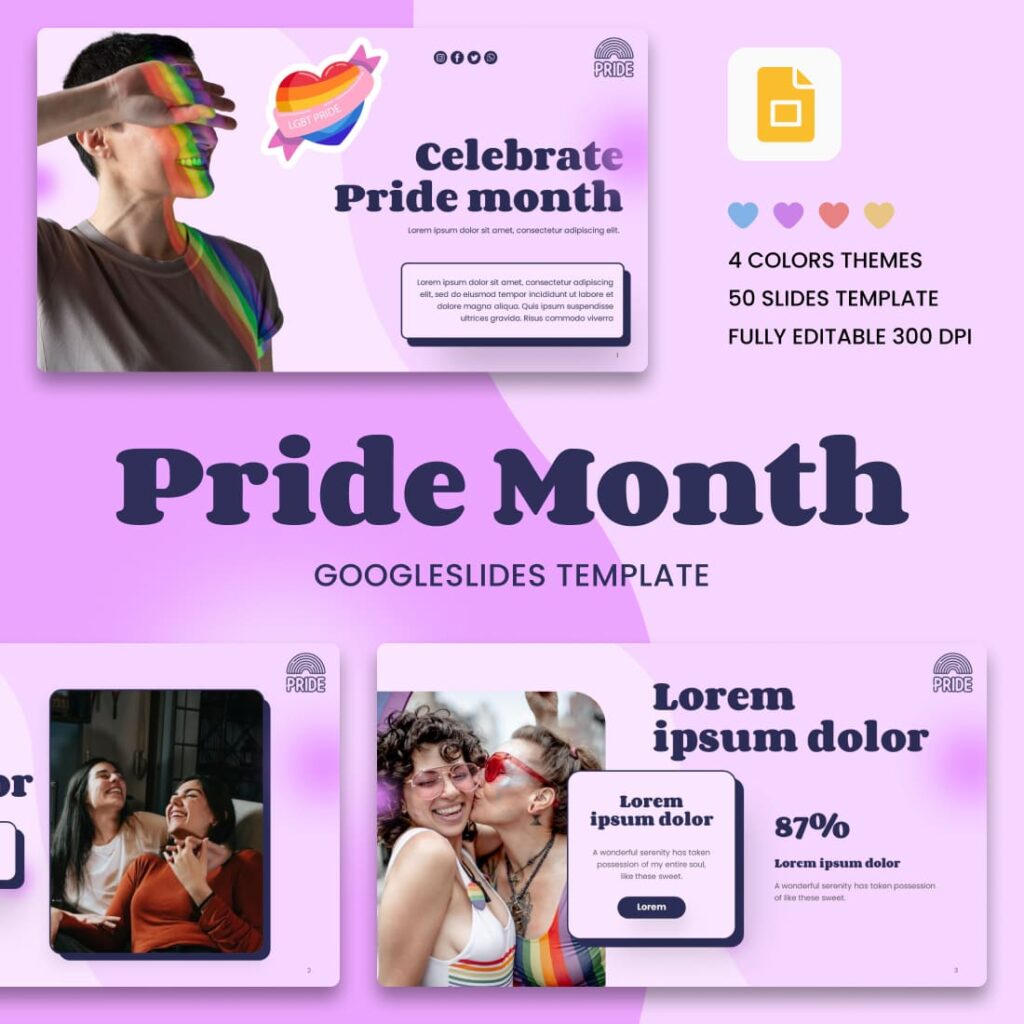 Pride Month Google Slides Theme – MasterBundles