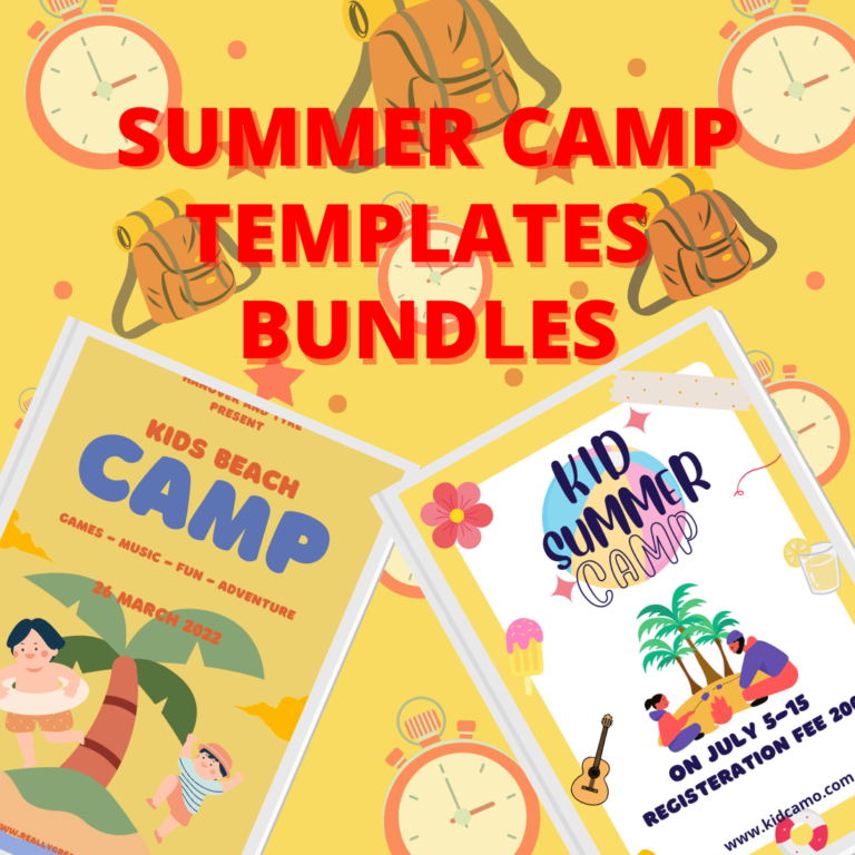10 Editable Instagram Summer Camp Templates - MasterBundles